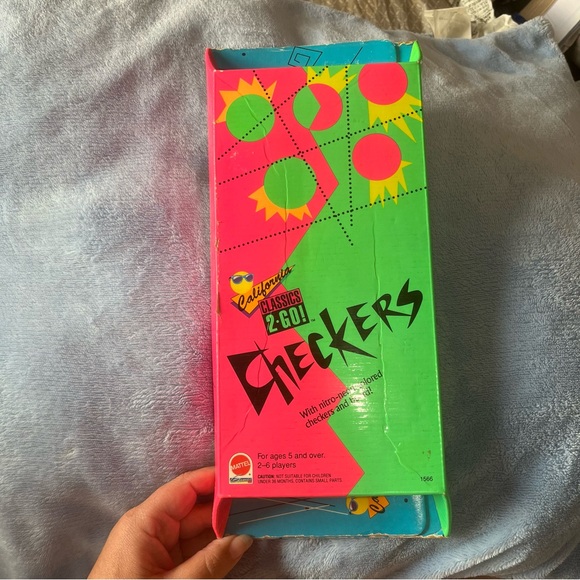 Mattel | Toys | Vtg 9s Mattel Checkers Game California Classics To Go ...